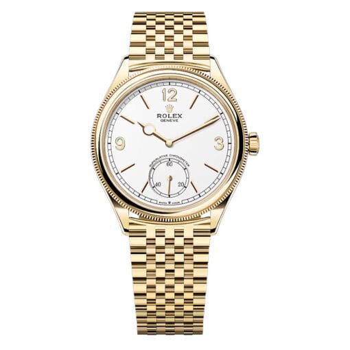 ᐉ Rolex 52508-0008 Perpetual 1908 39mm Yellow Gold Settimo White Dial ...