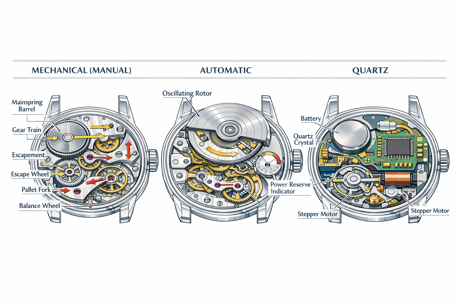 Watch Movements: Mechanical vs Automatic vs Quartz Guide